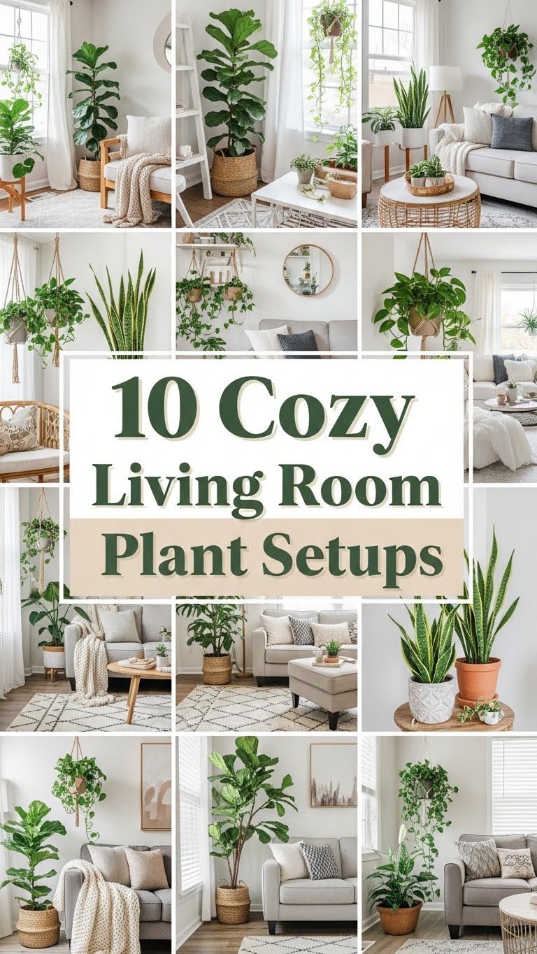 10 Cozy Living Room Plant Setups - DIY HOME STYLIST