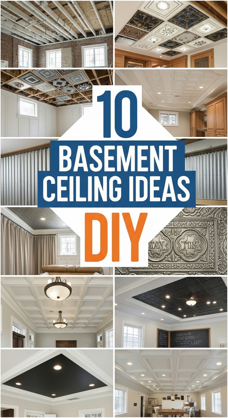 10 Basement Ceiling Ideas DIY - DIY HOME STYLIST