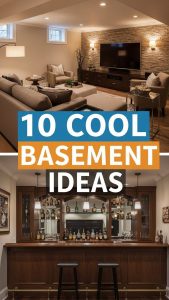 10 Cool Basement Ideas - DIY HOME STYLIST